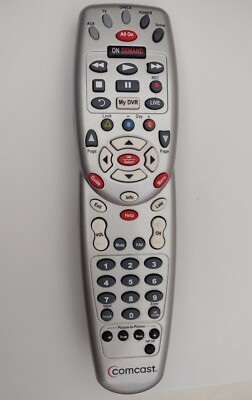 COMCAST Xfinity Silver Universal Remote 3-Device TV Cable On Demand ...