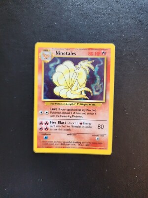 Pokémon TCG Ninetales Base Set 12/102 Holo Unlimited Holo Rare | eBay