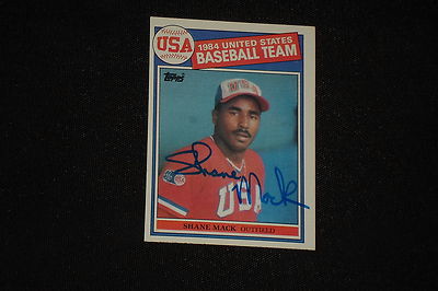 SHANE MACK 1984 TOPPS TEAM USA ROOKIE SIGNED AUTOGRAPHED CARD #398 | eBay