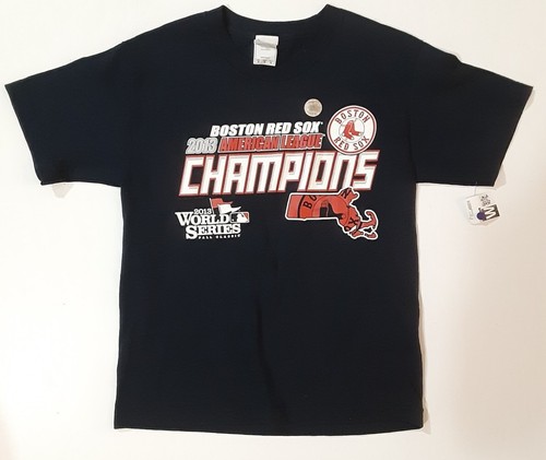 Alstyle Boston Red Sox 2013 America League Champions Blue T Shirt Youth ...