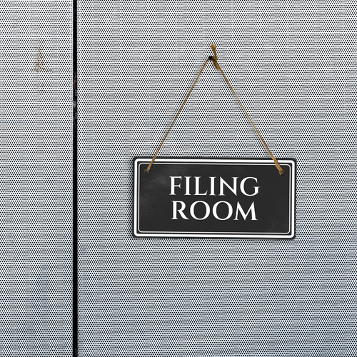 Filing Room 5" x 10" Hanging Wall or Door Sign | Legal and Court ...