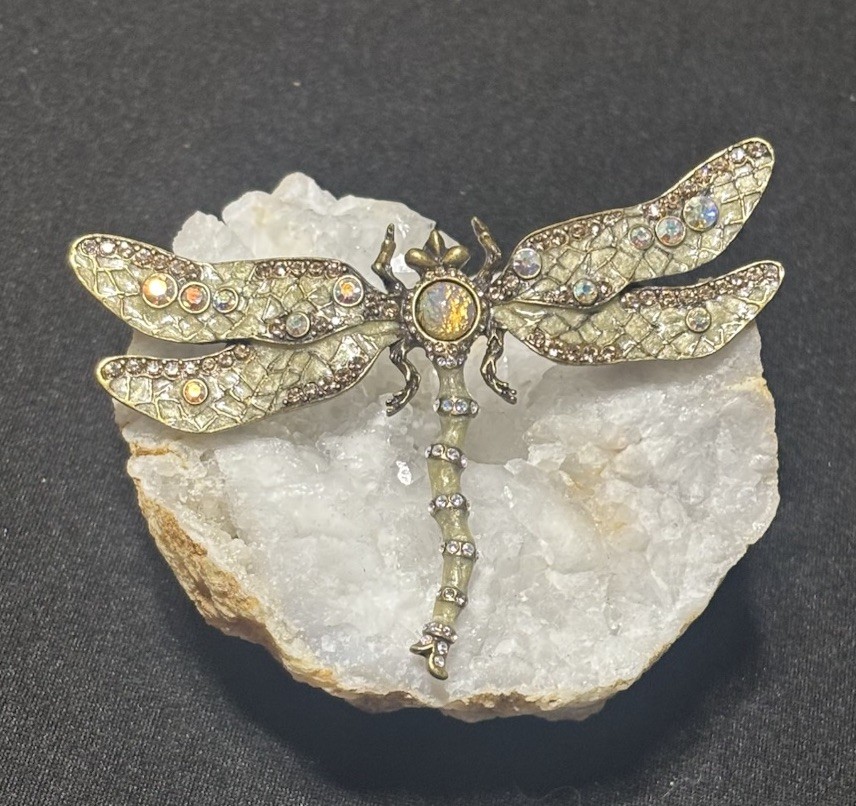 Joan Rivers Dragonfly Fire Opal Pin Brooch Classics Collection XV ...