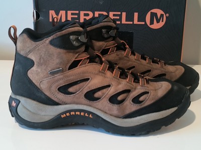 Merrell Reflex 4 Mid Hiking Boots Shoes Men's Size 10 Brown Leather ...