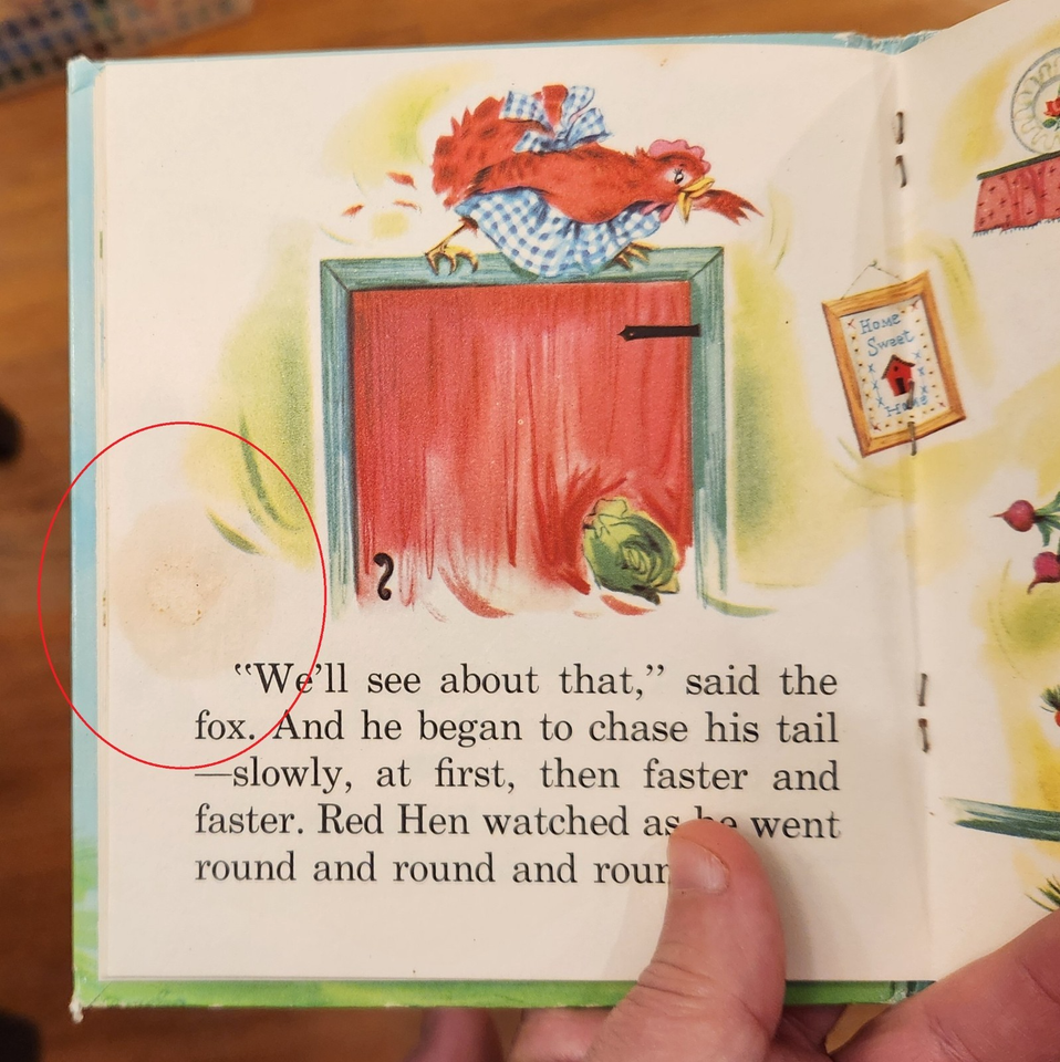 1957~TELL-A-TALE BOOK~LAZY FOX AND RED HEN #2603 VG HC KIDS CHILDREN ...