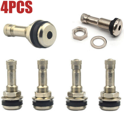 4pcs TR 416 Chrome Metal Tubeless Bolt In Valve Stem Tires Tubeless ...