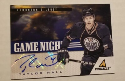 2011-12 PANINI PINNACLE GAME NIGHT SIGNATURES TAYLOR HALL AUTOGRAPH 16/ ...