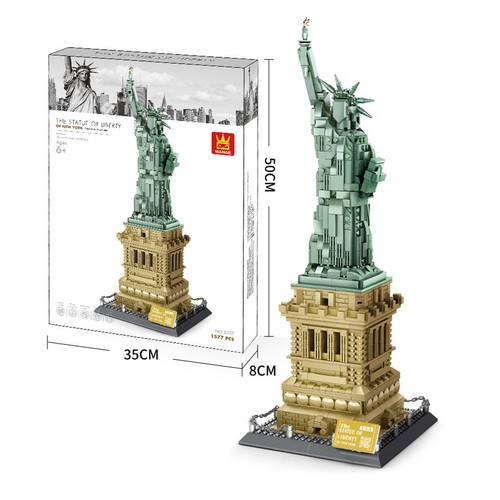 Wange World Famous Architecture America Statue of Liberty Building ...