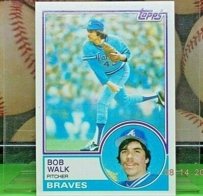 1983 TOPPS Baseball Card #104 *** BOB WALK *** Atlanta Braves | eBay
