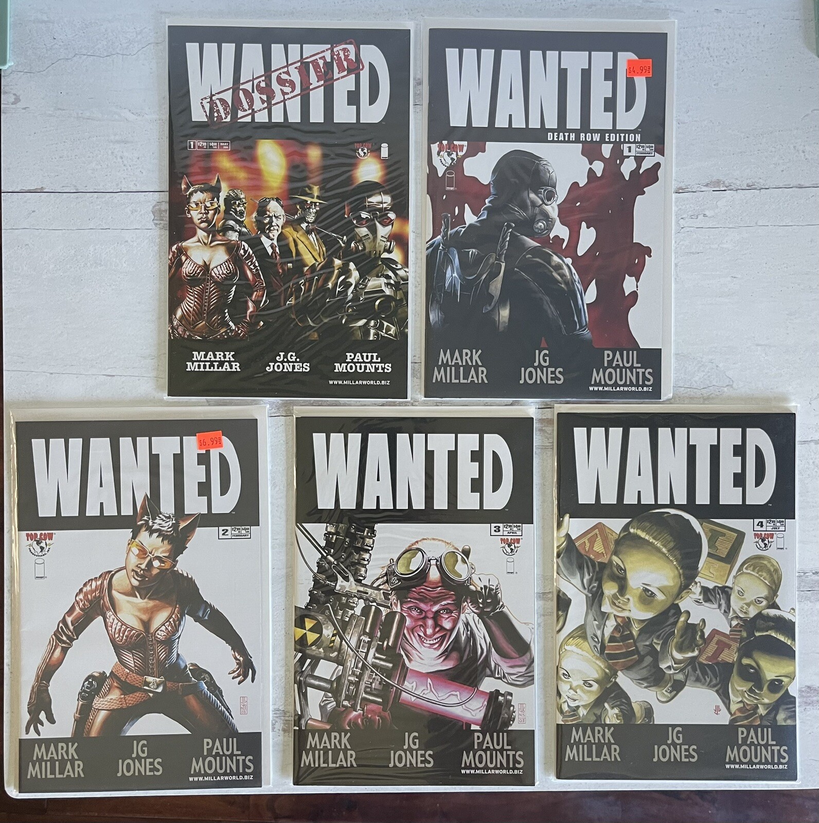 Wanted Comics 1-4, Includes The Wanted Dossier#1 | eBay
