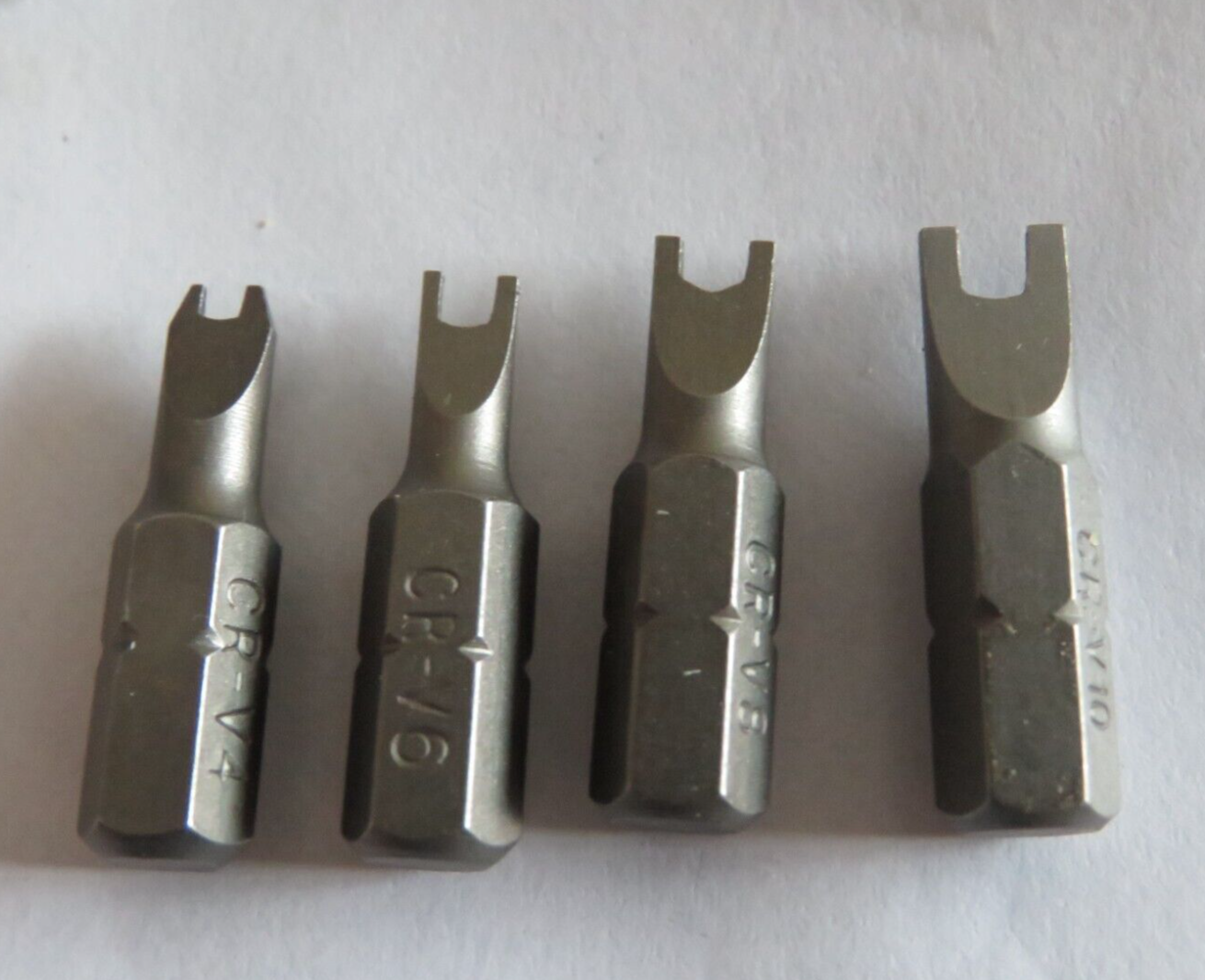 SECURITY SPANNER Number 4 6 8 & 10 BITS 25MM 1/4" HEX CHROME VANADIUM ...