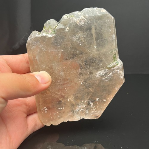 beautiful tabular smoky quartz crystal with tourmaline 299 grams | eBay