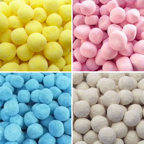 PINK STRAWBERRY BLUE RASPBERRY TOFFEE LEMON APPLE RHUBARB CHEWY BON ...