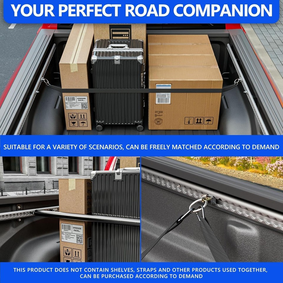 For 2019-2025 Dodge RAM 1500 5.7FT Truck Bed Rail System Side Rails Tie ...