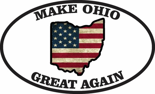 MAKE AMERICA GREAT AGAIN OHIO MAGA TRUMP FLAG DECAL STICKER POLITICAL ...