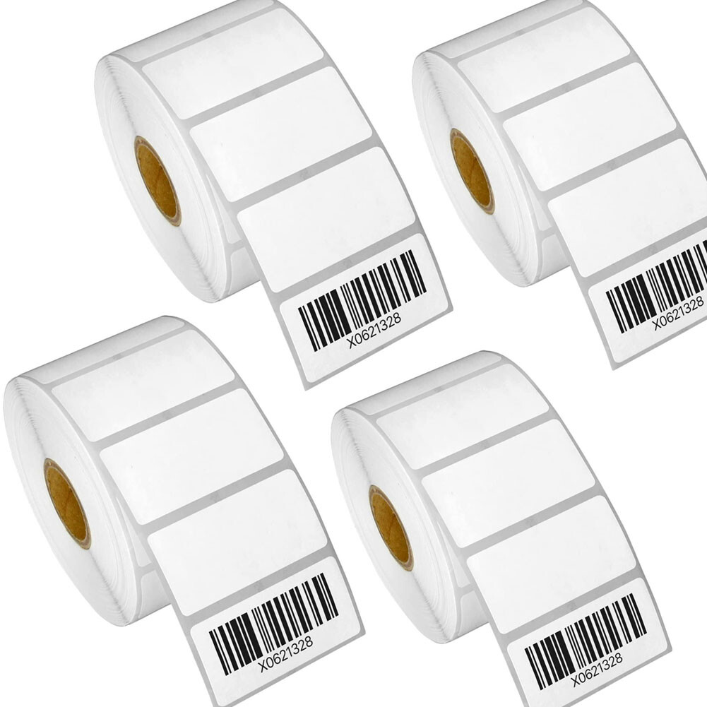 50 x 25mm 2x1 inch White Direct Thermal Labels for Zebra/Rollo Printer ...