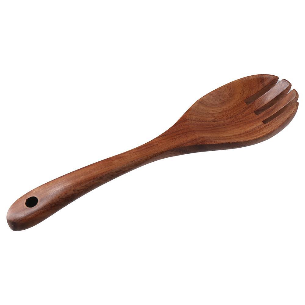 3Pcs Long Handle Kitchen Tools Wooden Salad Server Tools Kitchen ...