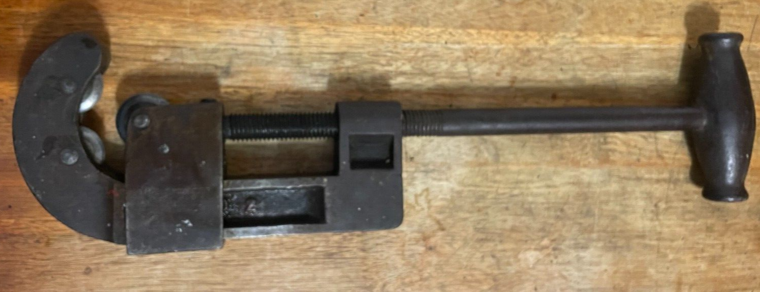 VINTAGE BARNES LARGE PIPE CUTTER # 2 MFG. BY REED MFG. CO. Erie,PA 1/8 ...