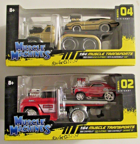 MAISTO MUSCLE MACHINES TRANSPORTS Chevy C60/69 Camaro and Mack/70 ...