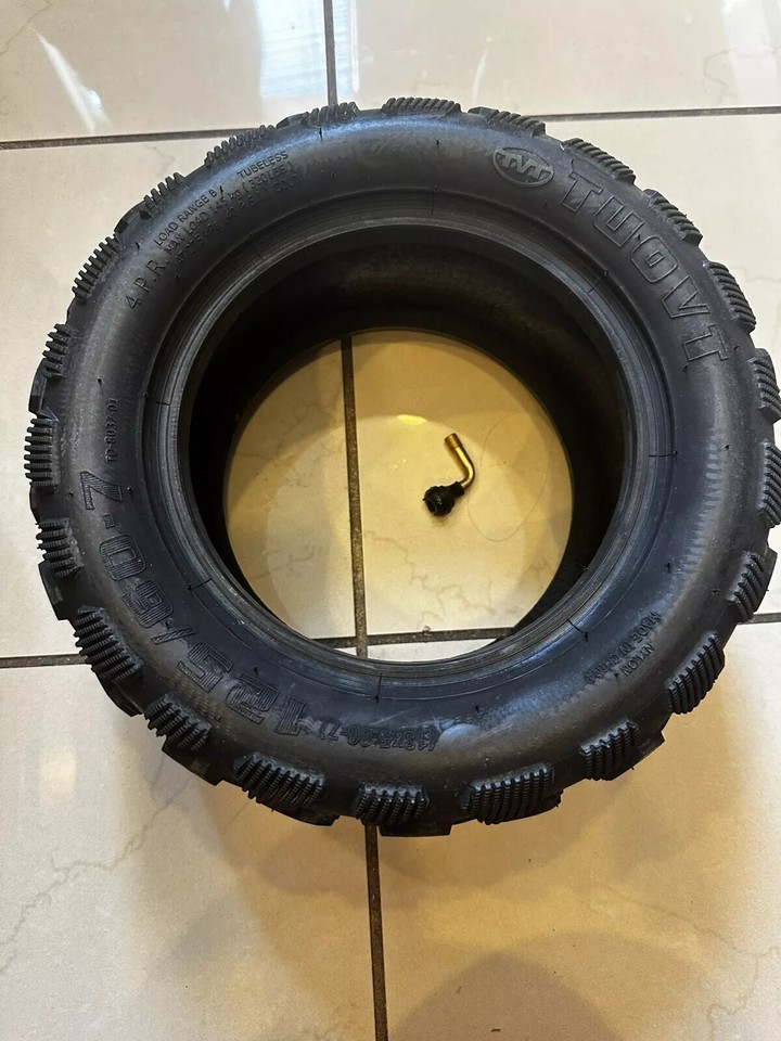 TUOVT 13 Inch Tube or tubeless scooter Tire 125/60-7 (13x5.00-7) Tire ...