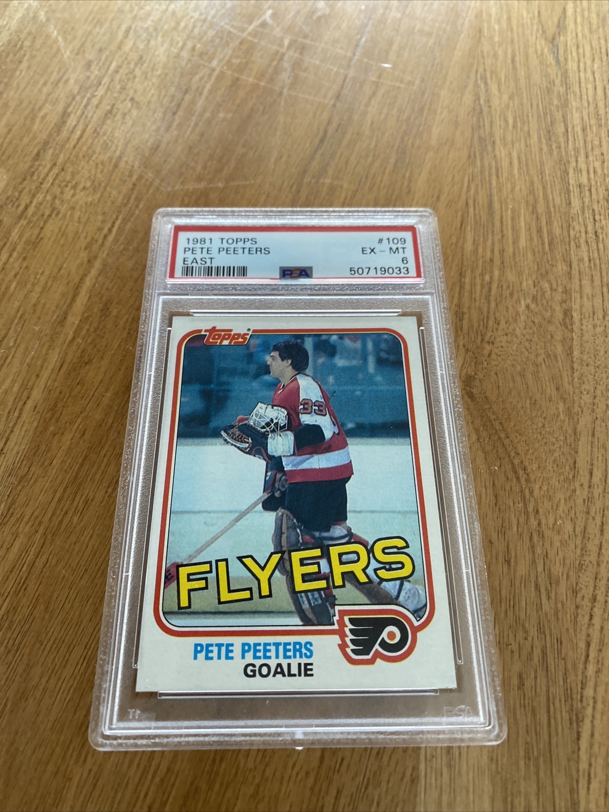 1981-82 Topps Pete Peeters Philadelphia Flyers #109 PSA 6 | eBay