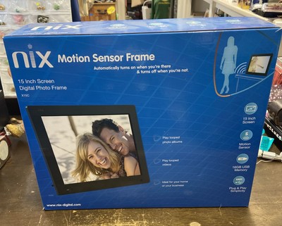 Nix Digital Picture Frame X15C 15" Display Motion Sensor 16GB Cord ...