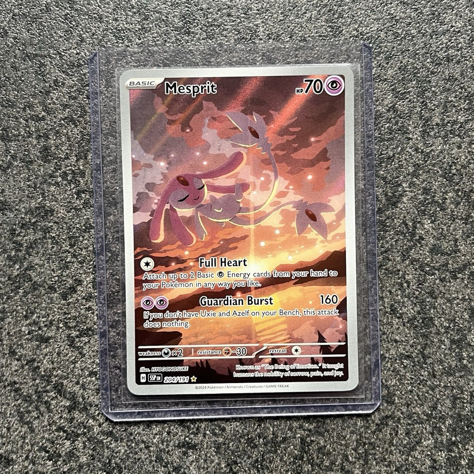 Mesprit 204/191 Illustration Rare - Surging Sparks Pokemon TCG Card 🚚 ...