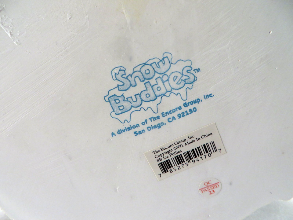 Snow Buddies 'Ice Follies' Skating Blue & White Figurine Resin $7" | eBay