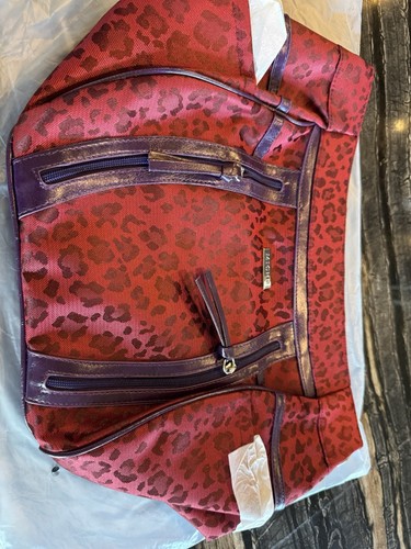 NEW - MICHE - Demi Bag Shell - "Tina" red & purple animal print ...
