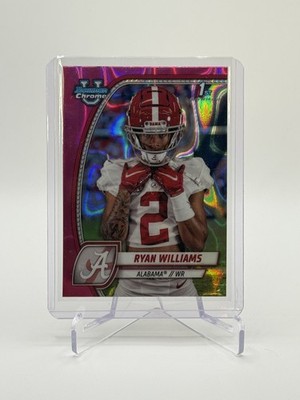 2024 Bowman Chrome University Ryan Williams Pink Lava Refractor #53 1st ...