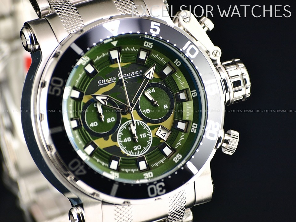 Chase Durer by Invicta Men's 52mm Green Camo Coalition Chrono Watch CDW ...