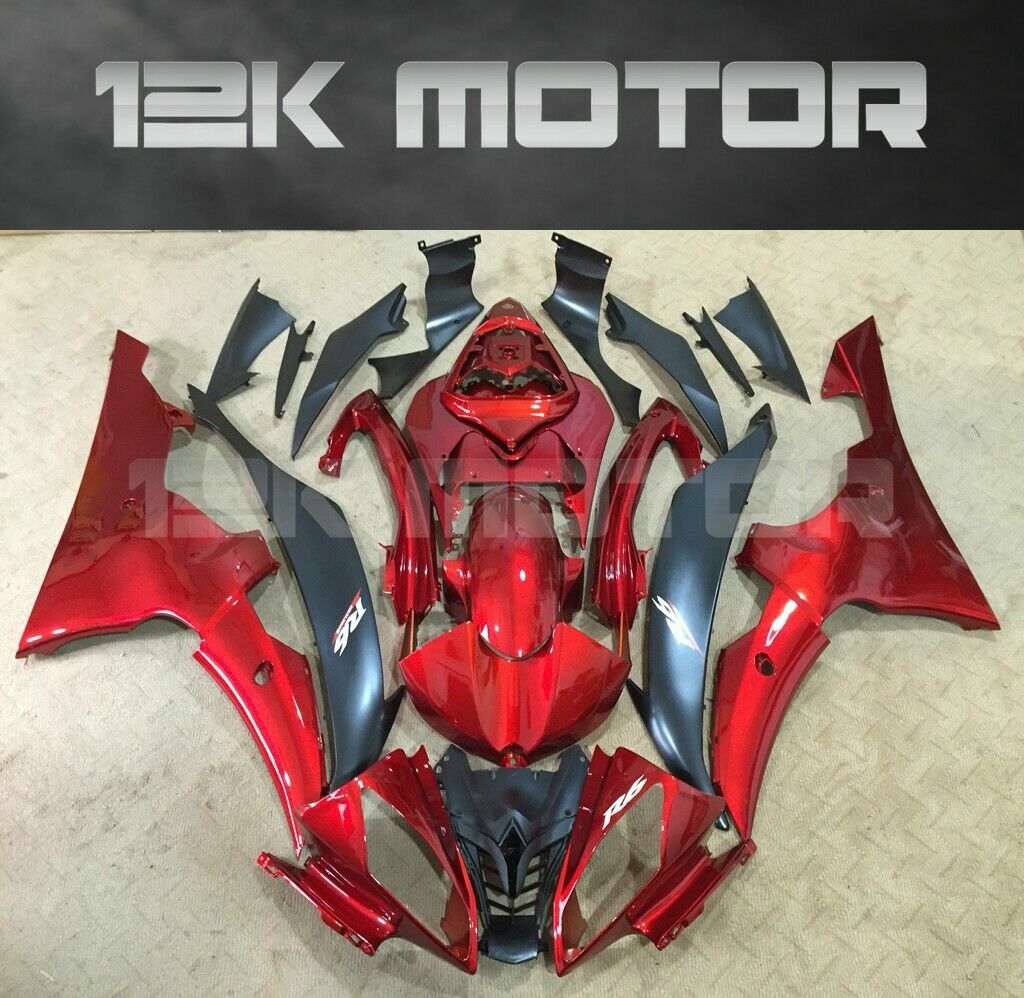 CANDY RED FAIRING KIT FAIRING SET FIT 08 09 10 11 12 13 14 15 16 R6 34 ...