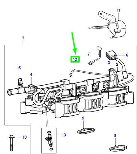 JAGUAR S-TYPE X200 Inlet Manifold Vacuum Pipe XR853367 NEW GENUINE ...