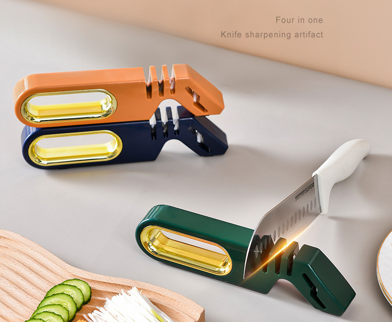 Knife Sharpener 3 Stage Kitchen Diamond Sharp Knives Scissor Sharpening ...