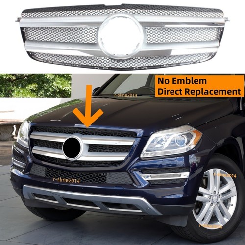 For 13-16 Mercedes GL350 GL450 GL550 X166 Front Upper Grille Grill ...