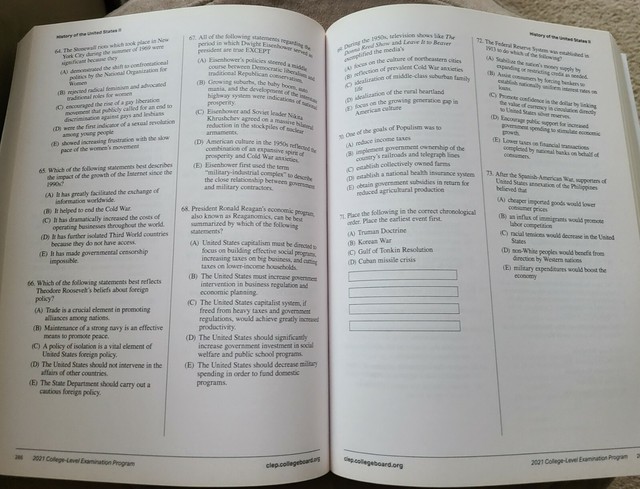 CLEP Official Study Guide 2021 by College Board (2020, Trade Paperback ...