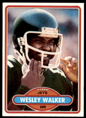 1980 TOPPS FOOTBALL WESLEY WALKER NEW YORK JETS #315 | eBay