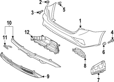 Genuine Kia Rear Lower Cover 86650-M7FA0 | eBay