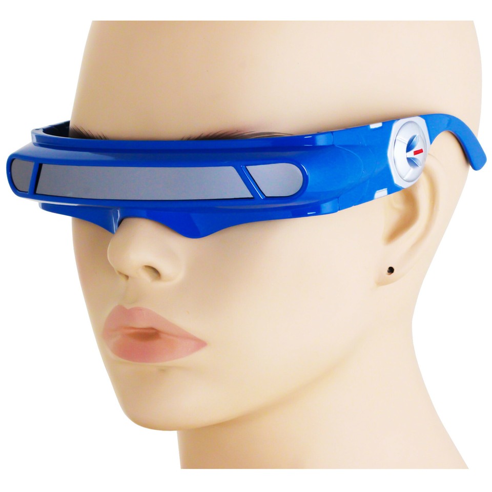 SPACE ALIEN COSTUME Party CYCLOPS Futuristic Robot WRAP SHIELD SUN ...