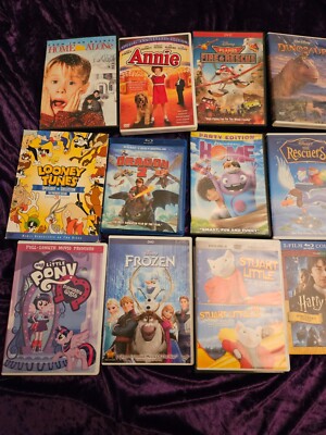 17 DISC MOVIE LOT DVD Blu-Ray - DISNEY Elmo My Little Pony Frozen ...