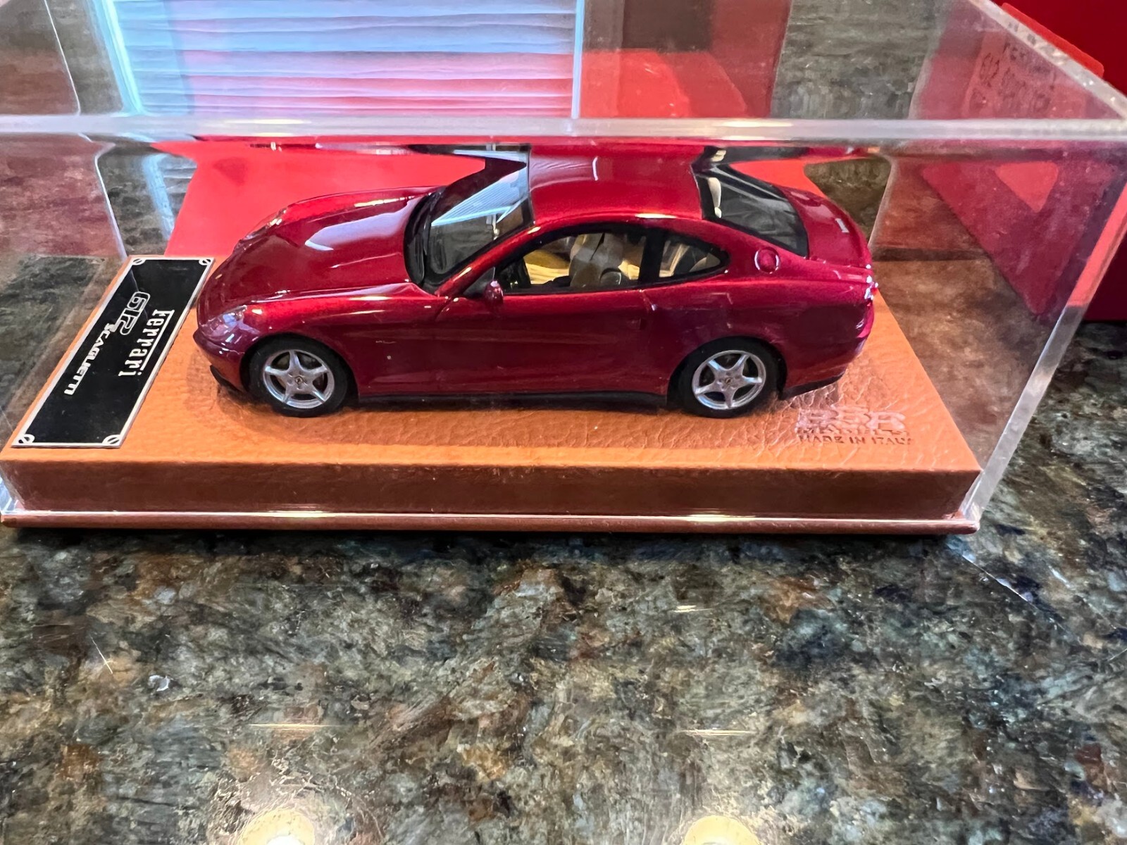 BBR 1/43 Ferrari Idea 612 Scaglietti Bordeaux Schedoni Base - Made in ...