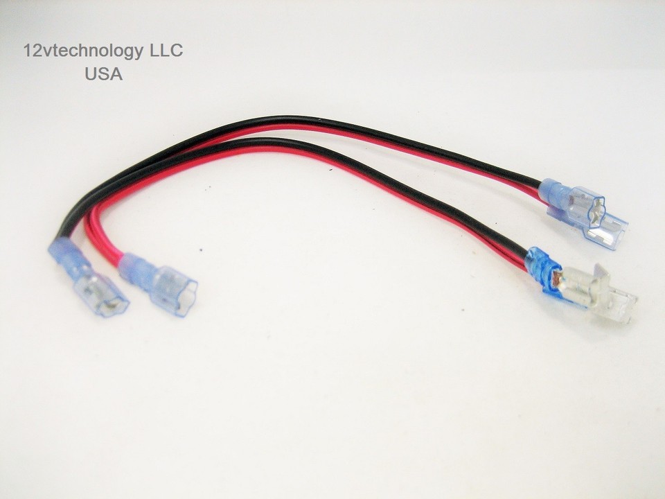 Triple Socket 12 Volt Plug Outlet Power Jack Wire Jumper (Jumper Only ...