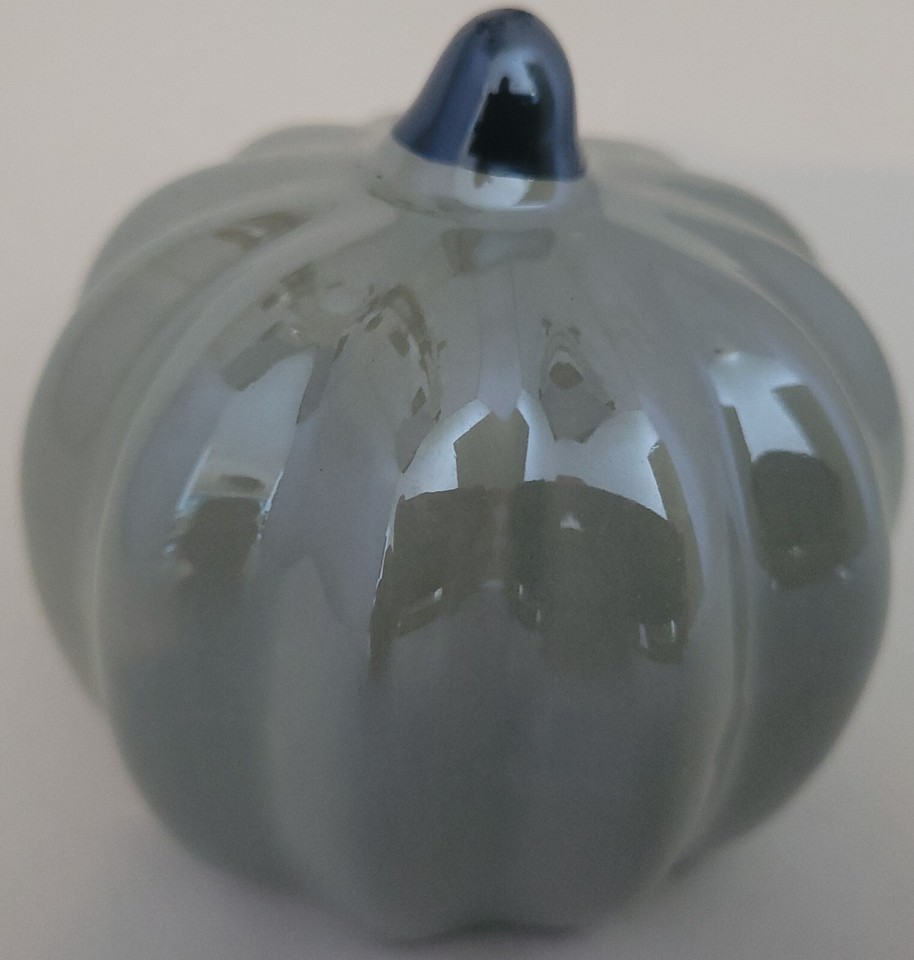 Pearlized Decorative Harvest Ceramic Pumpkins Fall Decor, Select: Color ...