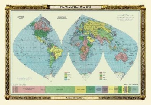 20th Century World Maps Collection - The World That Was 1939 - 1000 ...