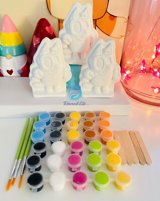 Bluey Ceramic Bingo set of 3 figures | eBay