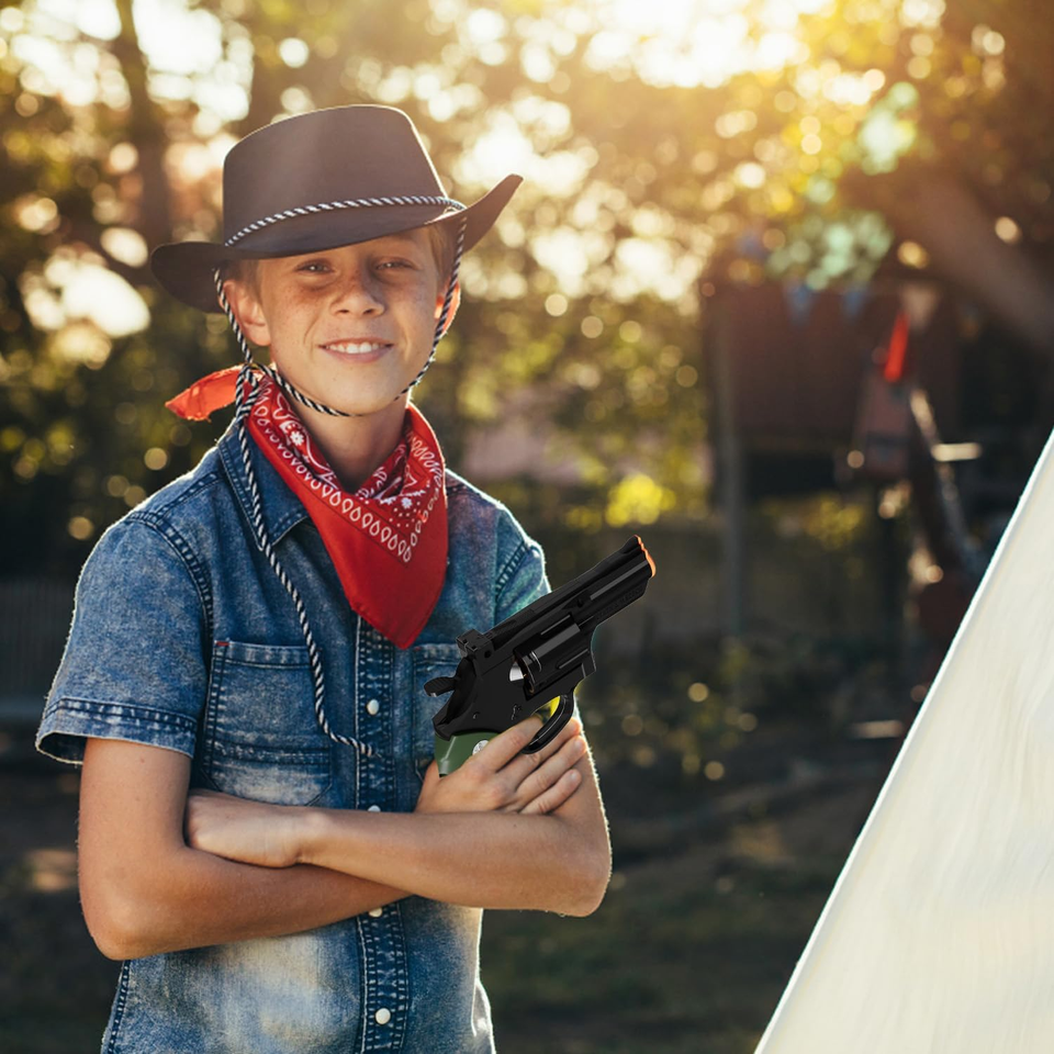 Toy Gun Foam Blaster Soft Bullet Toy Revolver Black, 40 Soft Bullets ...