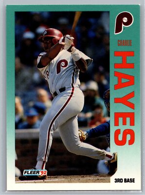 Charlie Hayes 1992 Fleer BASEBALL #533 Philadelphia Phillies | eBay