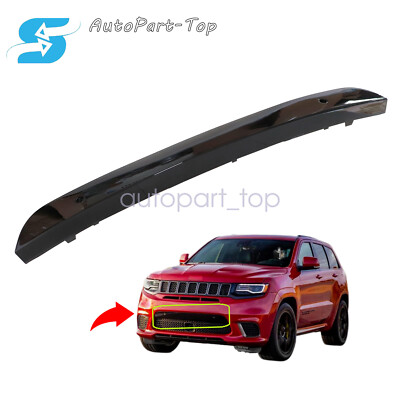 Front Bumper Fascia Applique Black For JEEP 2017-2021 Grand Cherokee ...
