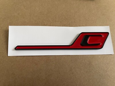 Gloss Black Red C Sticker Decal Emblem Badge for AMG GTC c190 | eBay ...