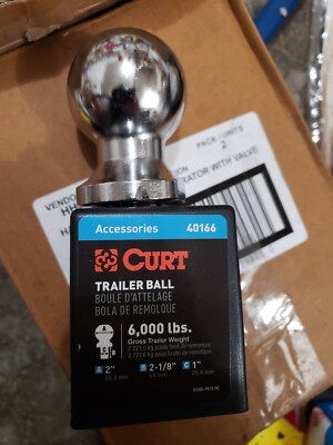 CURT TRAILER BALL 40166 ---6000LBS | eBay