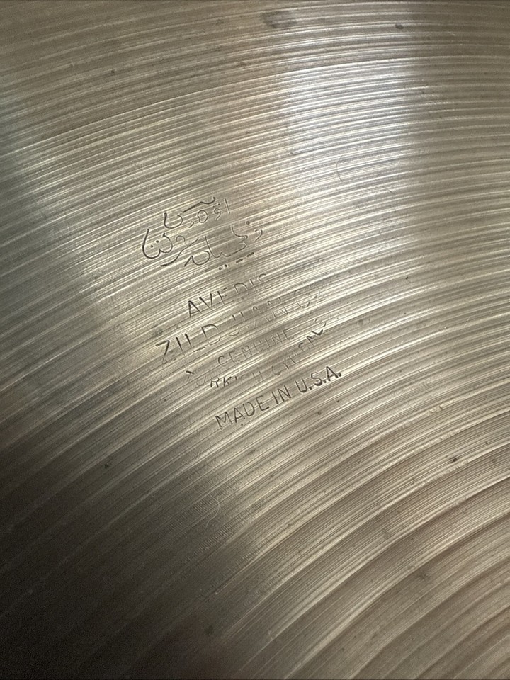 Zildjian A 20 Deep Ride Cymbal Vintage 1970s Hollow Logo. 2810g Nice ...